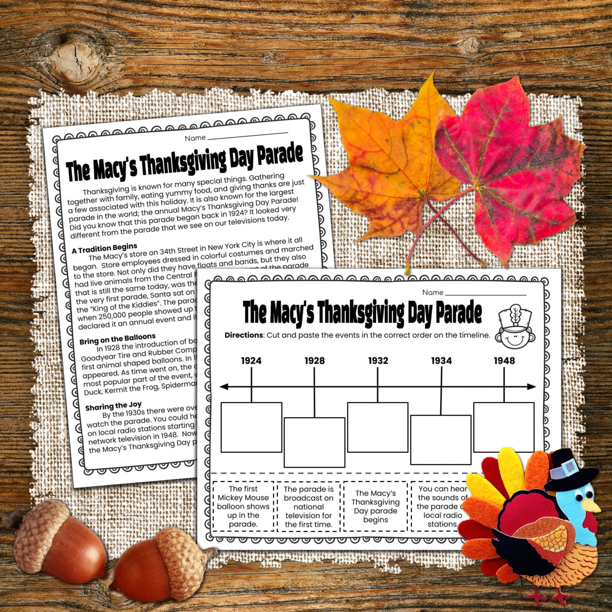 Bring the Thanksgiving Day Parade to Life for Your Students! - Two ...